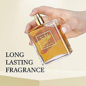 NovoGlow No.1 Paris for Women - 3.4 Fl Oz Eau De Parfum Spray - Long Lasting Floral Citrusy & Powdery Scent Smell Fresh & Feminine All Day Includes Carrying Pouch Gift for Women for All Occasions