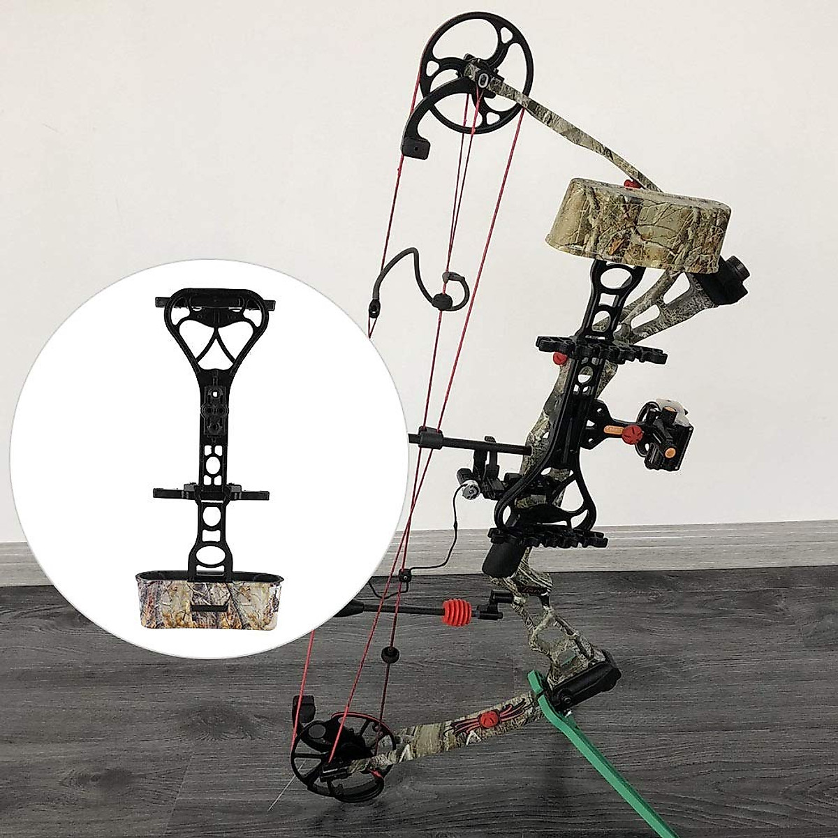 Fsskgx 6 Arrow Quiver Quick-Release Compound Archery Bow Holder