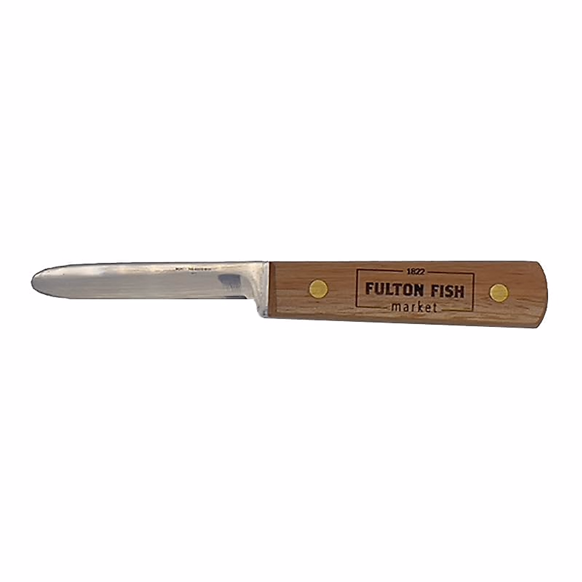 Fulton Fish Market Clam Knife - Professional Clam Shucking Tool and Opener - Made in the USA - Clam Shucker with Ergonomic Handle