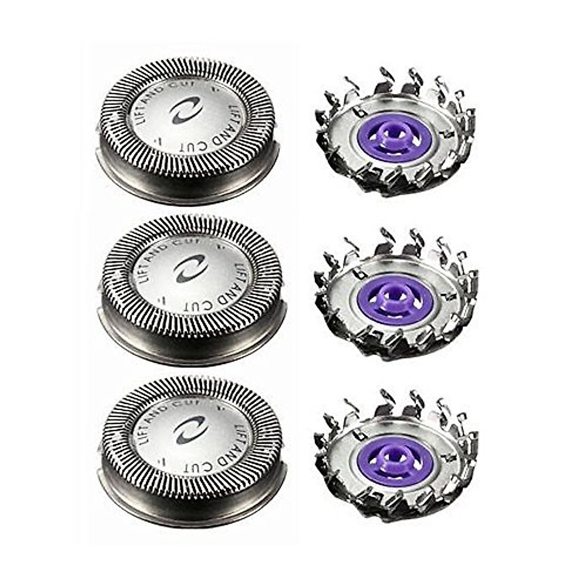 HQ56 Replacement Shaver Head compatible with Philips Norelco HQ56 Replacement Shaving Heads 3 Pcs（Amazon Selection）