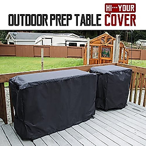Portable Outdoor Table Cover, Fits 32 Inch Keter Unity Portable Outdoor Table,420D Tear-Resistant, UV Resistant, All Weather Protection, Waterproof Outdoor Preptable Cover,Black(35"L x 24"W x 35"H)