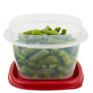 Rubbermaid Easy Find Lids Food Storage Container, 2 Cup, Racer Red