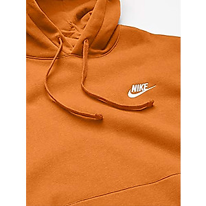NIKE Men's Sportswear Club Pullover Hoodie, Soft Hoodie for Men with Kangaroo Pocket, Kumquat/Kumquat/White, XX-Large
