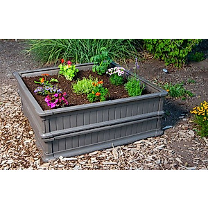 Lifetime 60069 Raised Garden Bed Kit, 4 by 4 Feet, Pack of 3