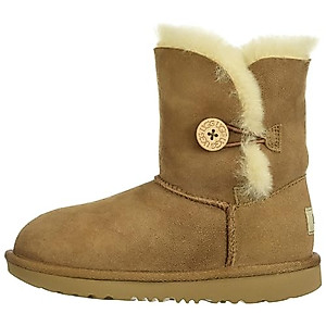 UGG Unisex-Child Bailey Button Ii Boot, Chestnut, 02