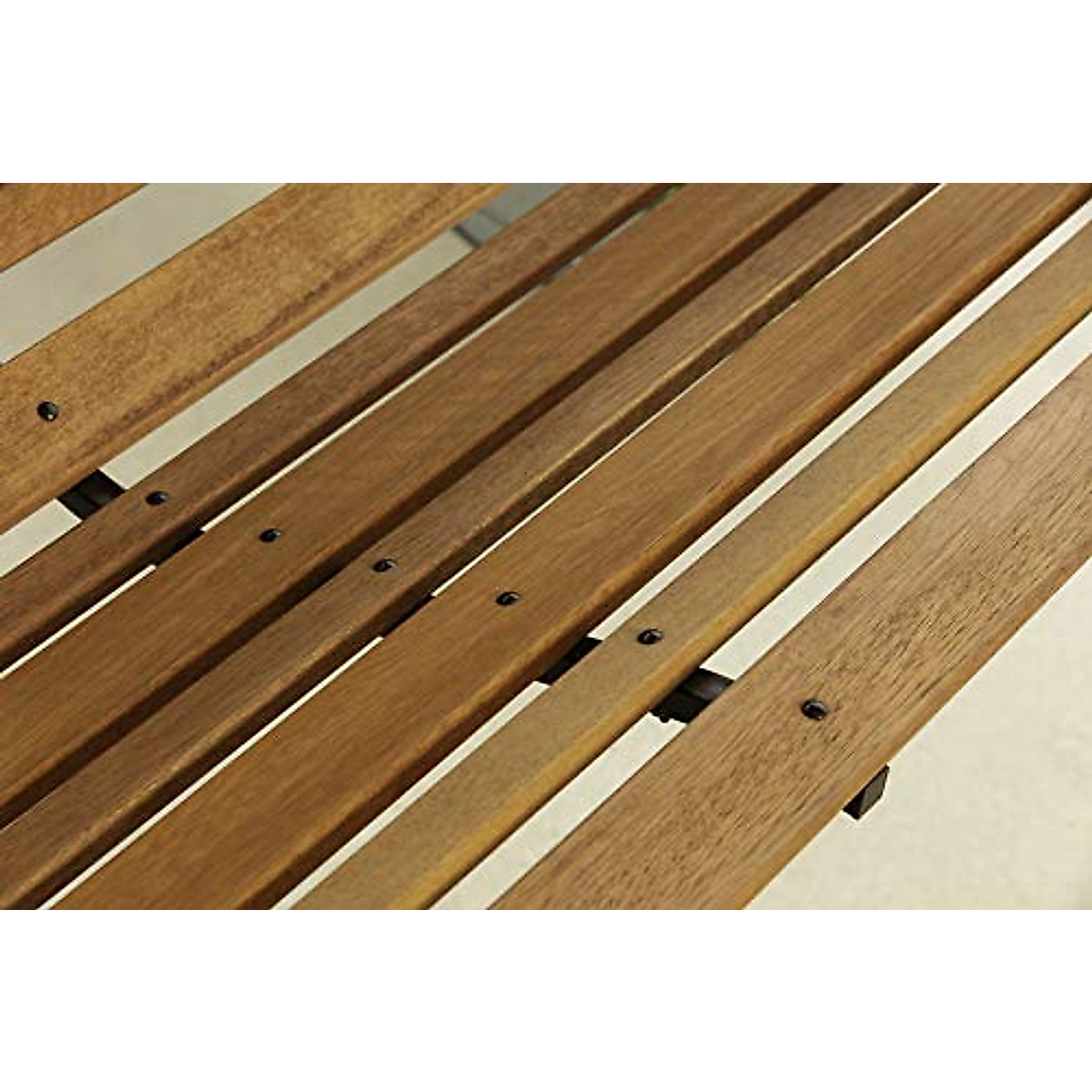 Woodlawn&Home Hardwood Porch Swing with Chains in Bronze Finish, 300013