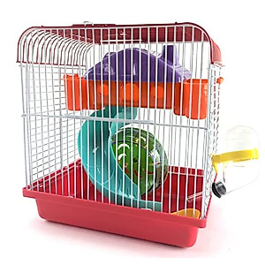 Small Hamster Rodent Cage Habitat Playhouse Gerbil Mouse Mice + Accessories New