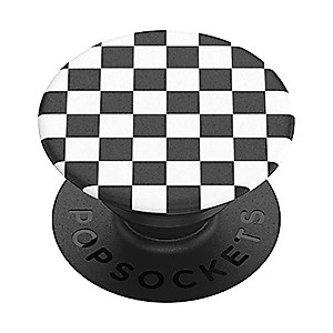 PopSockets PopTop (Top only. Base Sold Separately) Swappable Top for PopSockets Phone Grip Base - Checker Black PopTop