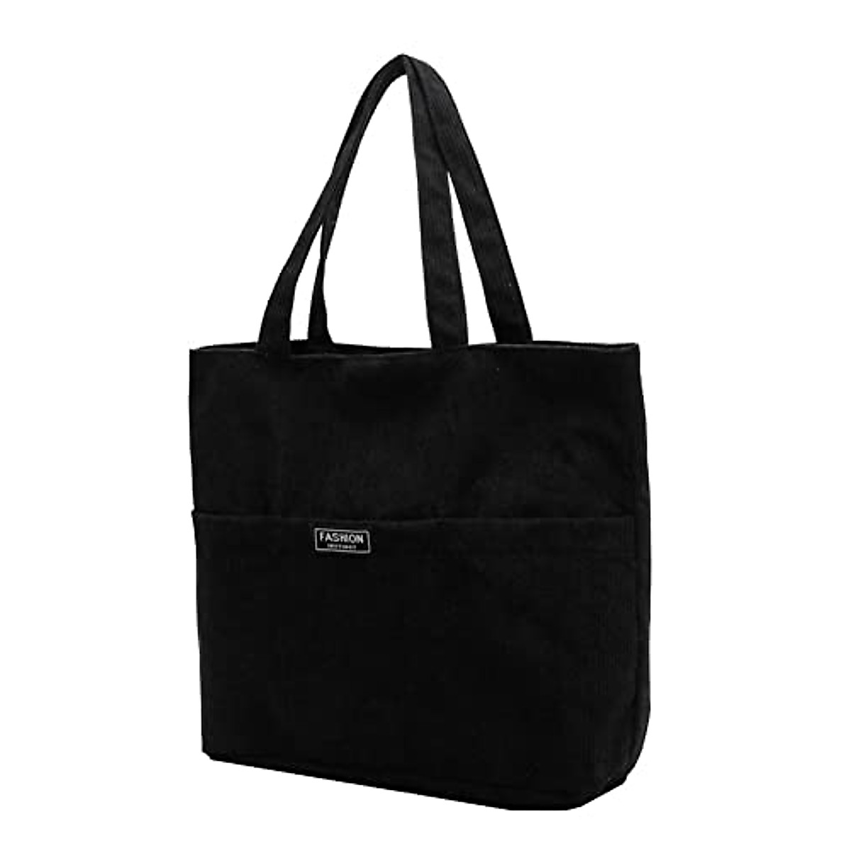 Women's Corduroy Tote Bags with Zipper Large Capacity Hobo Shoulder Bag Canvas Crossbody Bag