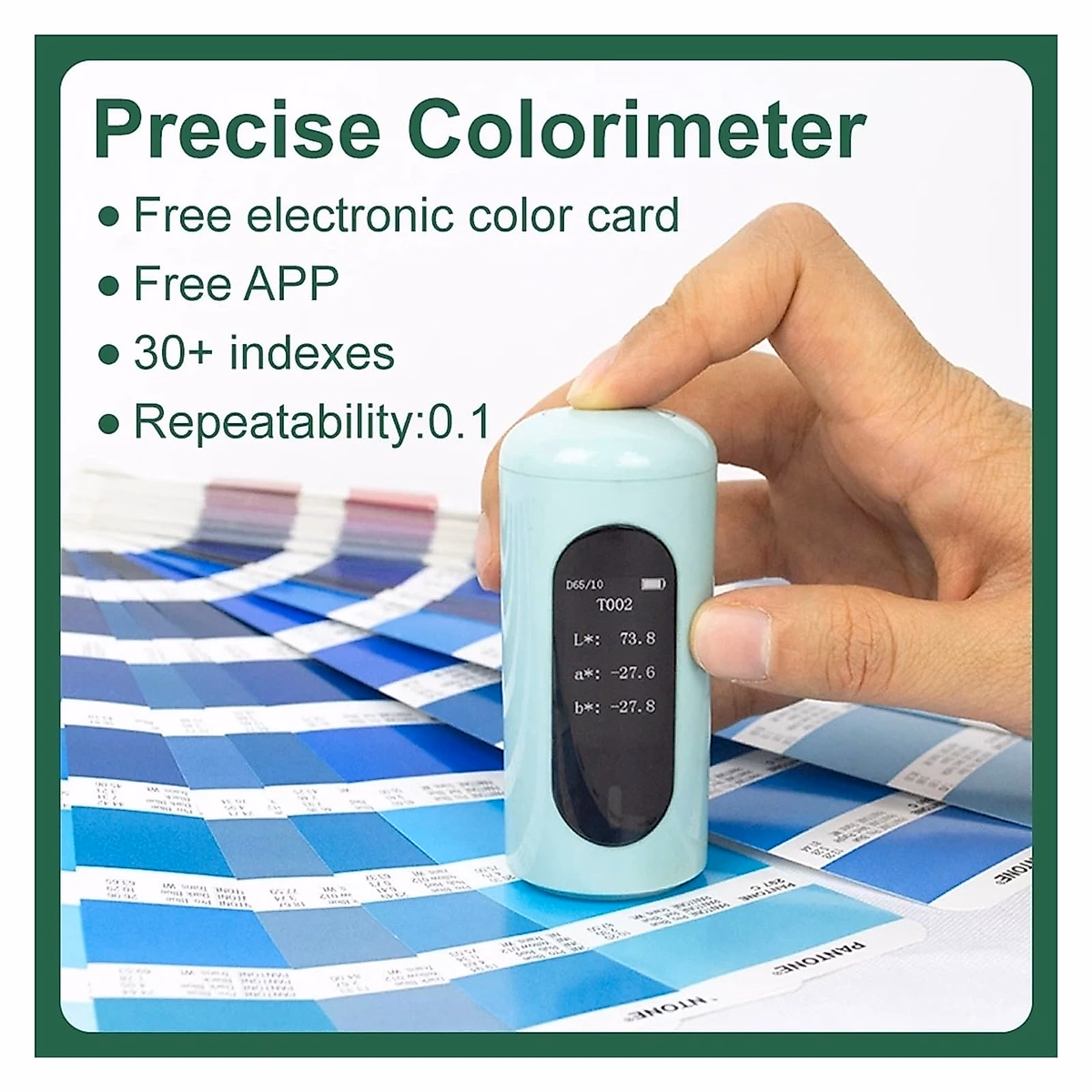 Colorimeter, e APP Colorimeter,Portable Color Analyzer,More Than 30 Indexes,Like RGB,Lab,for Color Matching,Measuring Color Difference(Professional)