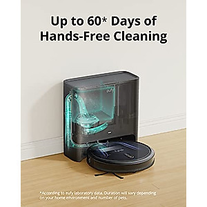 eufy Clean by Anker, eufy Clean G40+, Robot Vacuum, Self-Emptying Robot Vacuum, 2,500Pa Suction Power, WiFi Connected, Planned Pathfinding, Ultra-Slim Design, Perfect for Daily Cleaning
