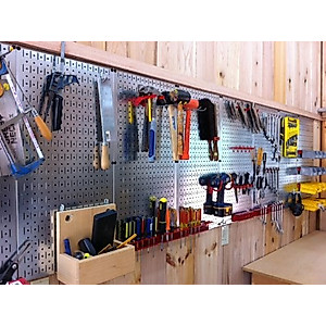 Wall Control 30-P-3232GV Galvanized Steel Pegboard Pack