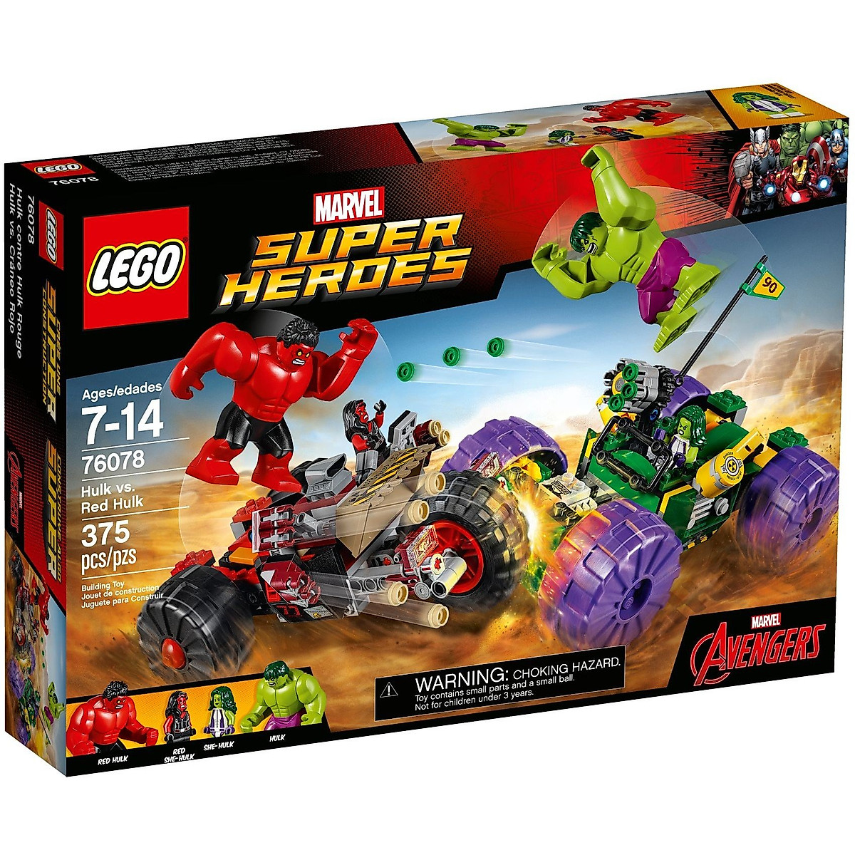 LEGO Super Heroes Hulk vs. Red Hulk 76078 Building Kit