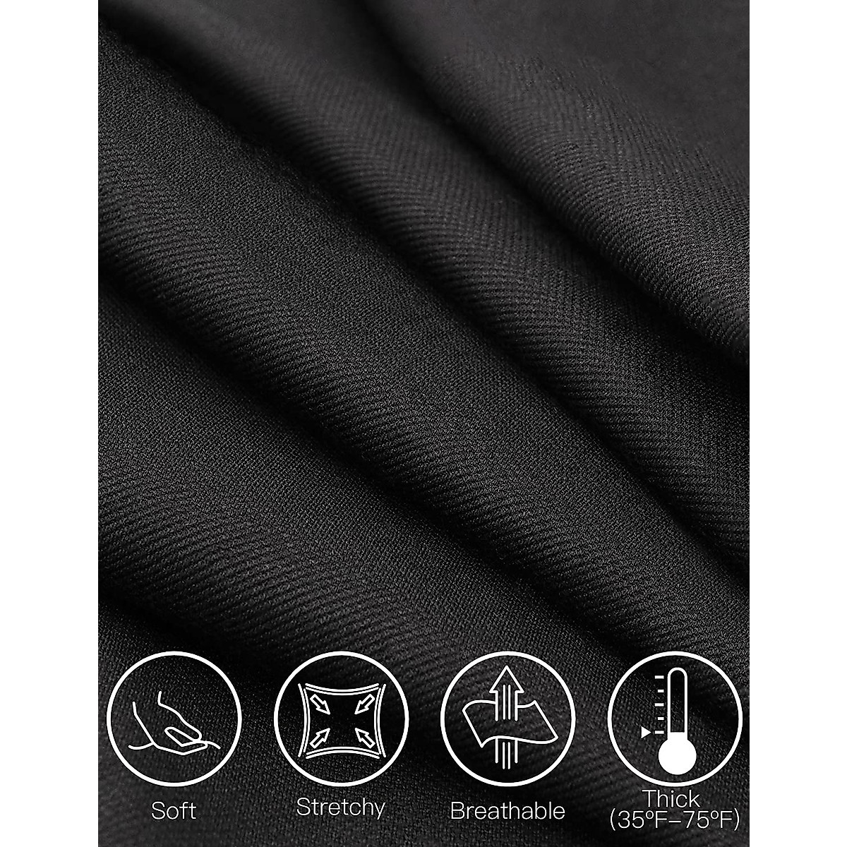 Tapata Women's 30'' High Waist Stretchy Bootcut Dress Pants Tall, Petite, Regular for Office Business Casual Black,M