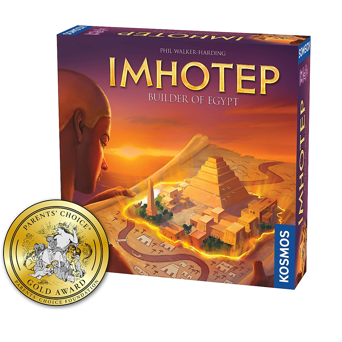 Imhotep Builder of Egypt | Family Board Game by Kosmos | 2-4 Players | Ages 10+ | Toy of The Year Finalist | Parents Choice Gold Award Winner | Toy Insider Top Holiday Toy | Spiel Des Jahres-Nominated