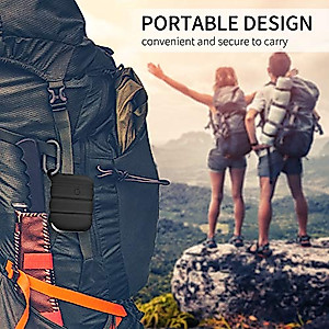 WWW Protective Case Designed for Apple AirPods 2 & 1 , 5 in 1 Accessories Set Silicone Cover for AirPods 2 and 1 Charging Case with AirPods Covers/Anti-Lost Lanyards/Keychain/Carrying Box Black