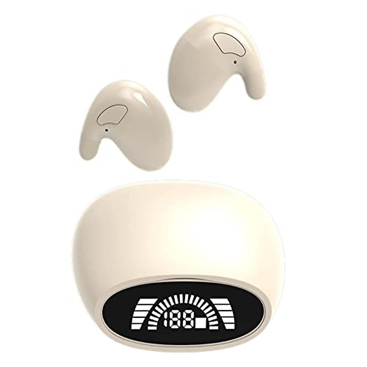 Loluka Ultra Thin Design Invisible Wireless Earbuds Sleep Earbuds Waterproof Bluetooth Smallest Tiny Earpiece Noise Canceling Bluetooth 5.0 Earphones for Android and iOS