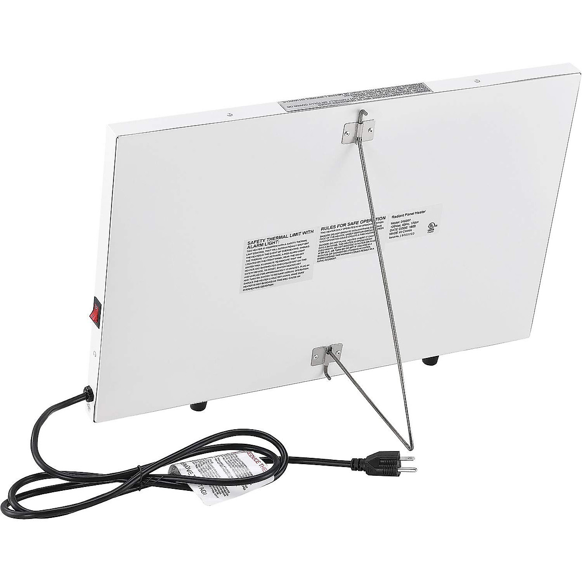 Global Industrial Under the Desk Radiant Panel Heater, 170W, 120V