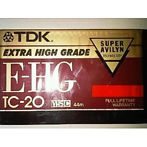 TDK VHS-C E-HG TC-20 44m Extra High Grade