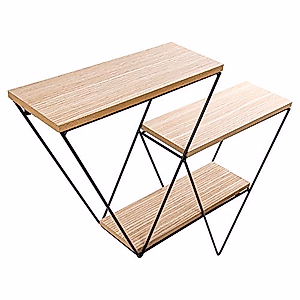 Truu Design Decorative Wall Accent Wooden Floating Shelf, 16 x 17.5 inches, Black - Triangle