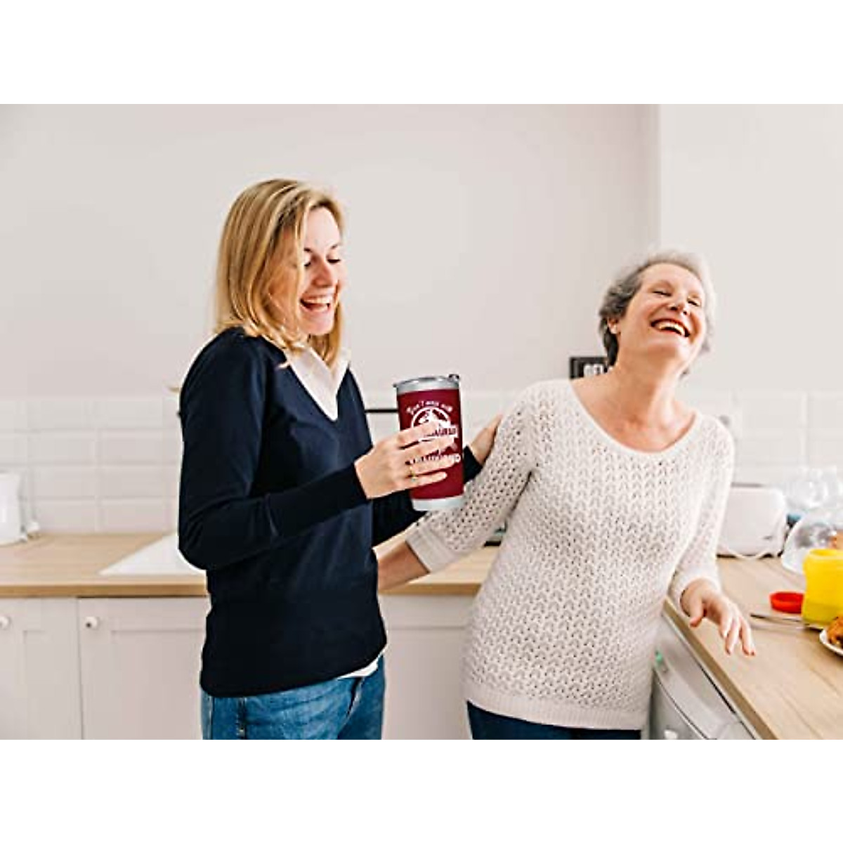 DOUBLECHILD Mothers Day Gifts for Mom from Daughter, Son, Kids - Great Mothers Day Tumbler - Ideas Presents for Mom on Birthday, Xmas - Mama Cup - Insulate Stainless Steel Tumbler 20oz, Red