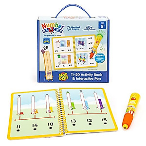 Educational Insights Hot Dots Numberblocks Workbook Numbers 11-20 with Interactive Pen, 60+ Activities, Easter Basket Stuffer for Kids Ages 5+