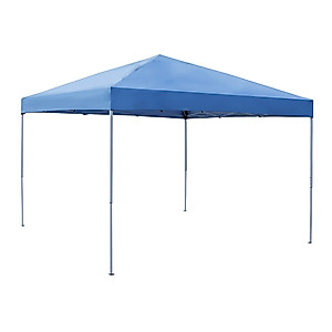 F2C Foldable Adjustable 10x10 FT Pop Up Canopy Tent, Outdoor Waterproof Sun Protection Shelter with Wheeled Carry Bag for Camping Picnic Wedding Party, Blue