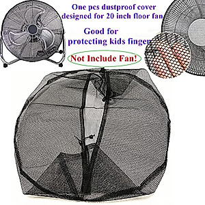 20 inch Protection Cover for Floor Fan,20" Dustproof Fan Mesh Cover,Children Finger Safety Protection Net Cover for 20 in Industrial Floor Fan for Indoor Bedroom,Garage,Basement -Not Include Fan