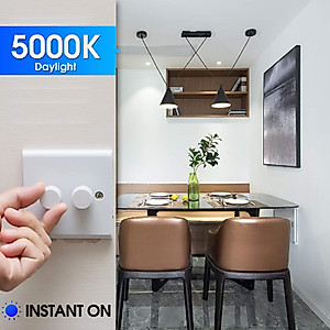 Energetic 12-Pack A19 LED Bulb 100W Daylight 5000K Dimmable Light Bulbs, 13.5W 1600lm CRI80+, 15000Hrs, UL Listed