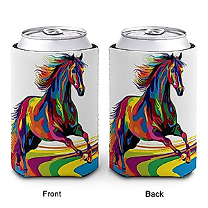 2 PCS Colorful Horse Running Cup Can Cooler Party Gift Beer Drink Coolers Coolies