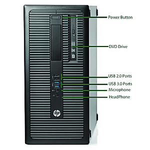 Hp EliteDesk 800 G1 Tower Computer Desktop PC, Intel Core i7 3.4GHz Processor, 16GB Ram, 512GB M.2 SSD, WiFi & Bluetooth, HDMI, Nvidia GeForce GT 1030 DDR4 4GB, Windows 10 Pro (Renewed)