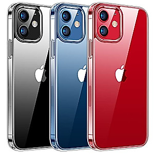 𝟐𝟎𝟐𝟐 𝗨𝗽𝗴𝗿𝗮𝗱𝗲𝗱 TORRAS Diamond Clear iPhone 12 Case/iPhone 12 Pro Case [NO.1 Anti Yellow] [5.0 X-Shock Patent Military Grade Protective] Shockproof Hard Back Slim iPhone 12 Phone Case, Clear