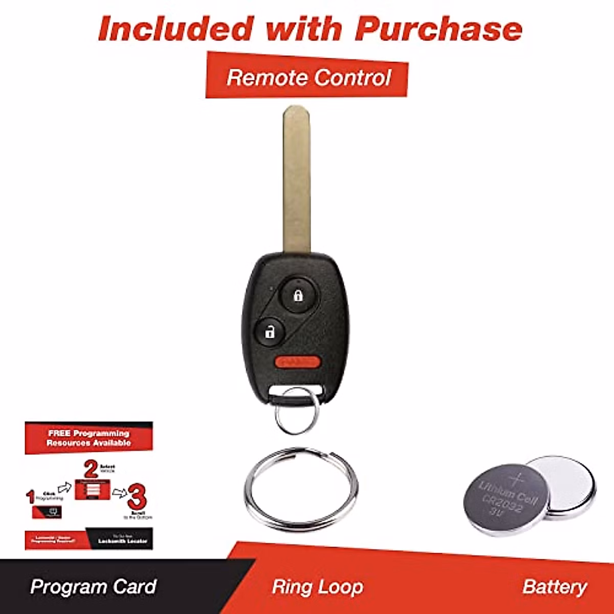 KeylessOption Keyless Entry Remote Control Car Key Fob Replacement for CWTWB1U545