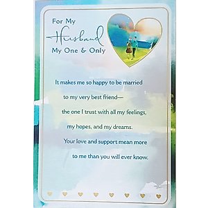 Greeting Card For My Husband My One and Only Religious Christian Happy Birthday The One I Trust With All My Feelings Hopes Dreams