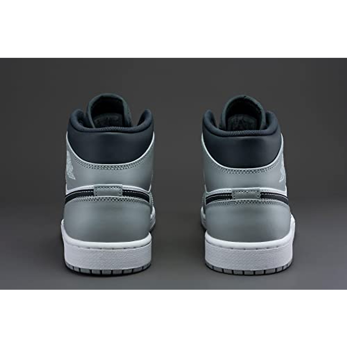 Nike Men's Air Jordan 1 Mid Fitness Shoes, Gray, Size 8 US