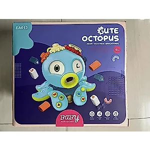 Baby Toys,MOJINO Infant Walker Toy,Octopus Crawling Crab Toy, Early Eduactional Learning Tummy Time Sensory Christmas Birthday Gift for Boy Girl Toddler and Kid