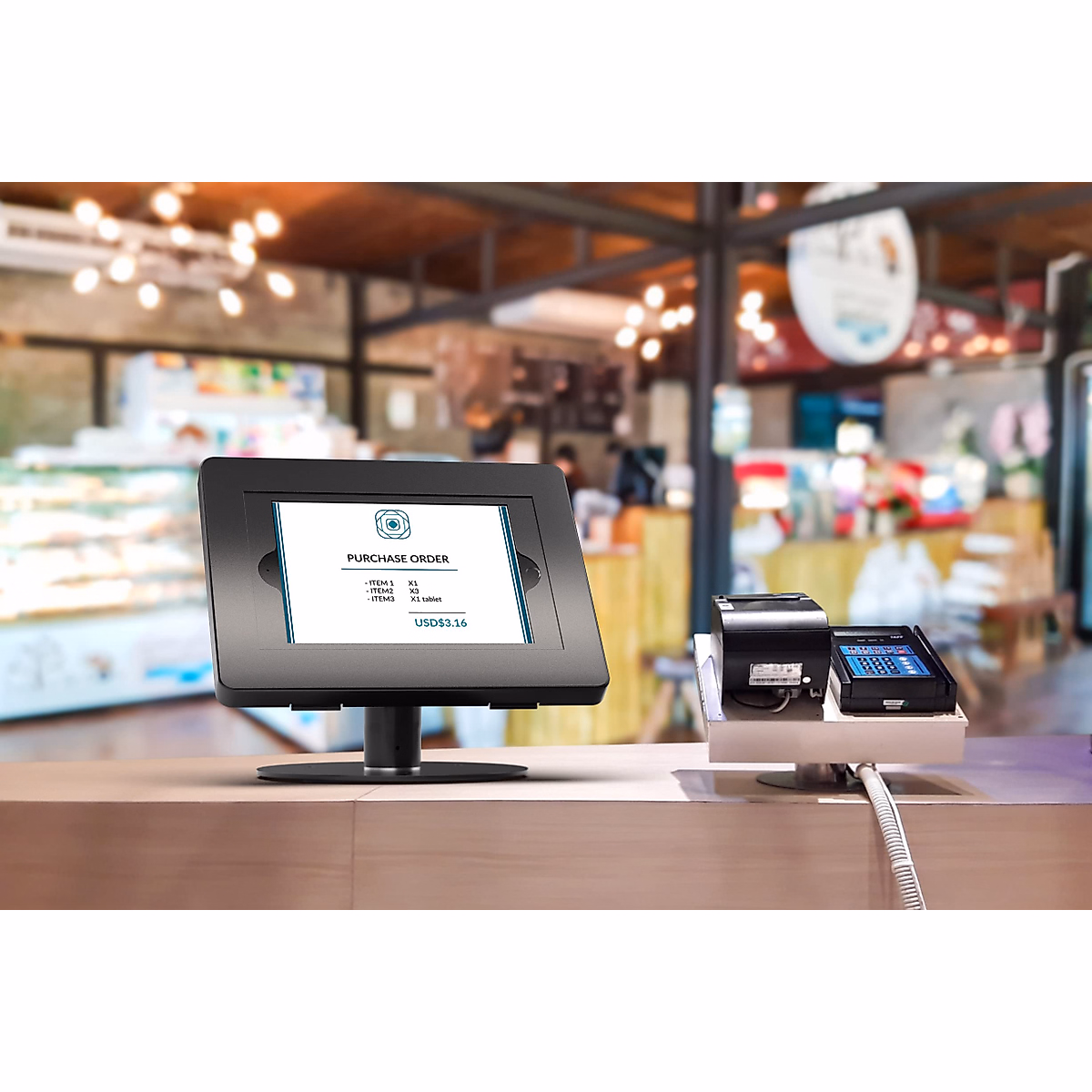 Locking iPad Wall Mount – CTA Anti-Theft Tablet Wall Mount For iPad 10th Gen 10.9-inch - iPad 7th/8/9 Gen - iPad Air 4 - Galaxy Tab - Lenovo Tab 4 - Zebra Tablets & More - Black - (PAD-PARAW)