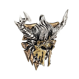 Starforged Ka'Bandha Khorne Chaos Demon Men's 18K Gold Necklace Warhammer 40K Blood Angel Killer Pendant