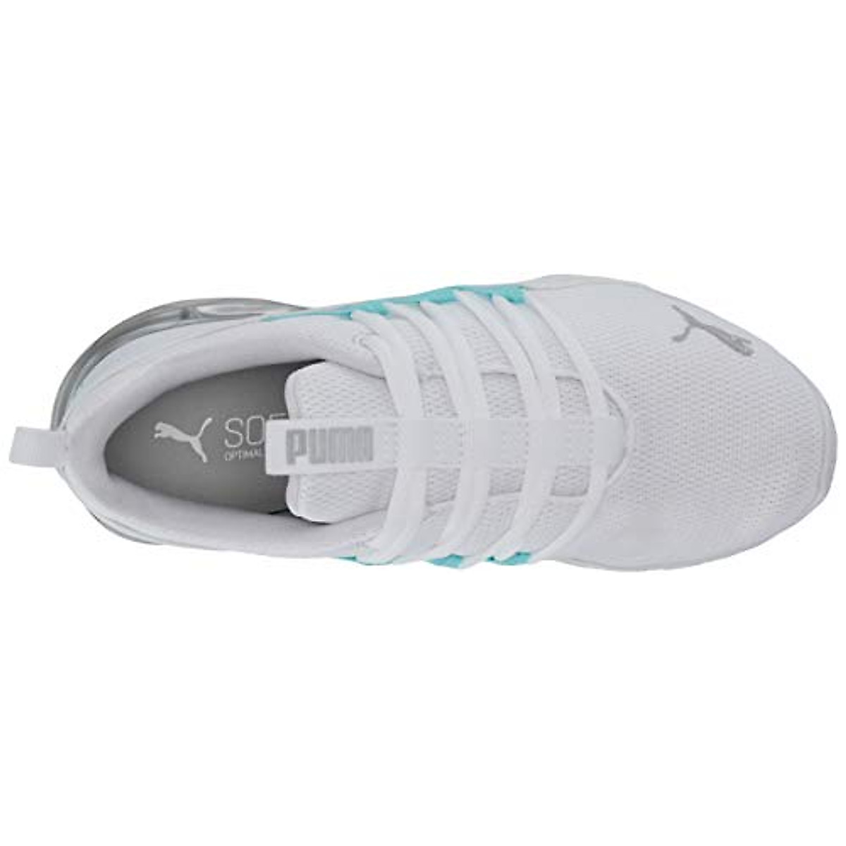 PUMA Women's Riaze Prowl, Puma White-Gulf Stream, 8.5