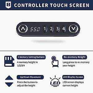 HEONAM Dual Motor Standing Desk with Drawer, 63x30 Inch Electric Height Adjustable Stand Up Desk with Storage Shelf, Home Office Desk Computer Workstation with White Pearwood Top/White Frame