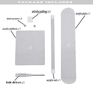 LOVNFC Headband Holder, Hair Accessories Organizer Acrylic Clear Hairband Hair Hoop Display Stand with for Girls Women