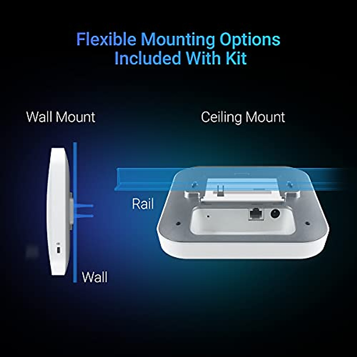 EnGenius EWS357AP WiFi 6 AX1800 2x2 Gigabit Wireless Access Point with 1Gbps Port, OFDMA, MU-MIMO, PoE+, WPA3, 1GB RAM, License-Free Management Tools (Power Adapter Not Included)