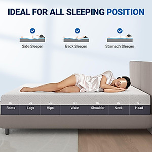 Avenco King Mattress, 12 Inch King Memory Foam Mattress for Pressure Relief & Cooling Sleep, Medium Firm Mattress in a Box with Motion Isolation, CertiPUR-US Certified King Size Mattresses