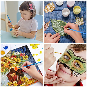 AROIC Painting Brush Set, 20 Packs /240 Pcs, Nylon Brush Head, Suitable for Oil and Watercolor, Perfect Suit of Art Painting, Best Present for Painting Enthusiasts.