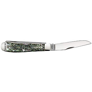Case WR XX Pocket Knife Abalone Trapper Item #12000 - (8254 SS) - Length Closed: 4 1/8 Inches