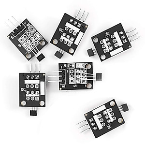 Hall Effect Magnetic Sensor Module, 3144E A3144 Hall Effect Sensor KY-003 DC 5V for Arduino PIC AVR Smart Cars by MUZHI(6 Pcs)