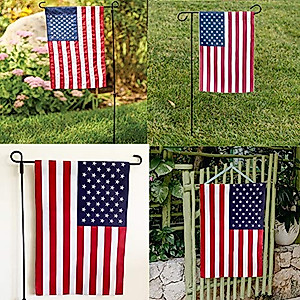 American Flag USA Garden Flag 12 x 18 - Patriotic Double Sided Small American Flags for Yard (American Garden Flag)