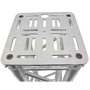 ProX XT-BP12AH 12" Aluminum 8mm Slotted Holes Truss Top Plate for F34 F32 F31 Conical Square Truss with Twist Locks and Connectors