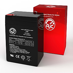AJC Battery Compatible with Jiming JM-6M4.5AC 6V 5Ah Sealed Lead Acid Battery