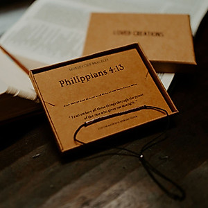 Sterling Silver Christian Bracelets for Women | Philippians 4:13 Bible Verse Morse Code | S925 Bracelets Inspirational Gifts for Women